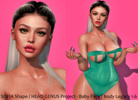 Second Life Marketplace - SOFIA Shape/GENUS - Baby Face/BODY Legacy (1.6)